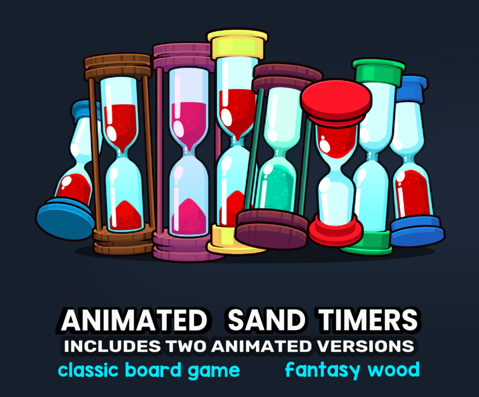 Animated sand timers