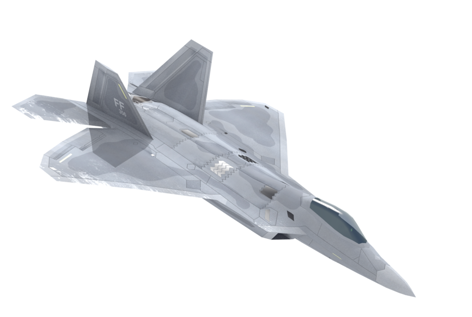 F-22 Raptor low poly