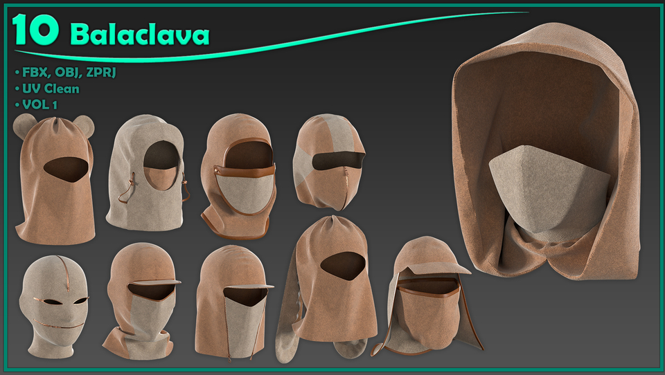 10 female balaclava