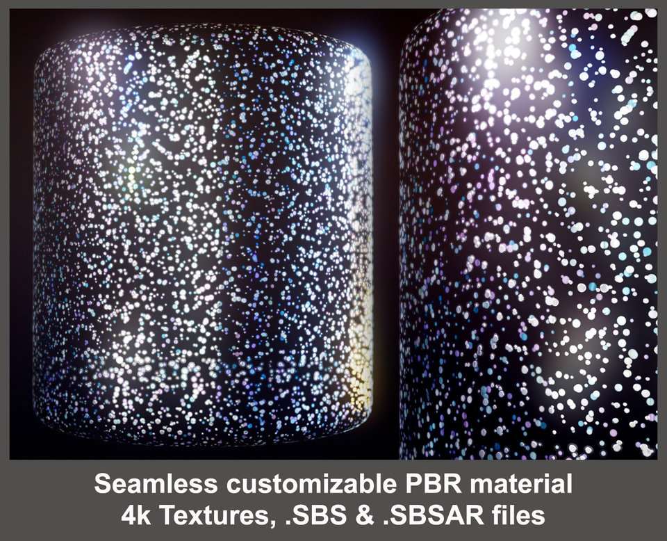 Frost Glitter Substance PBR material and textures