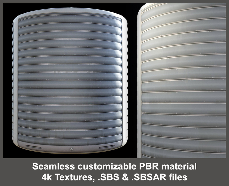 Rolling Shutter Substance PBR material and textures SBS & SBSAR