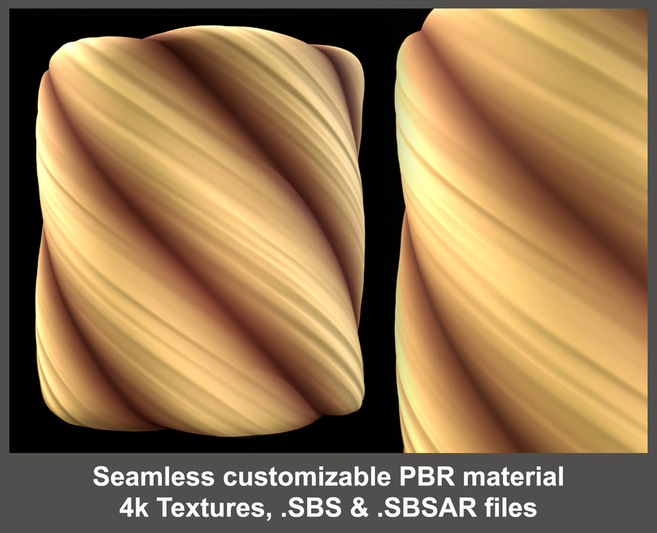 Stylized Rope Substance material and textures