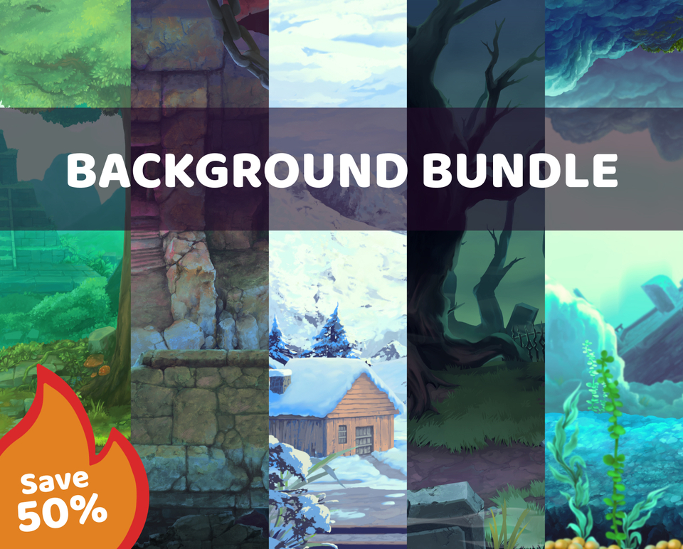 Nature and Artifact Parallax Background Bundle