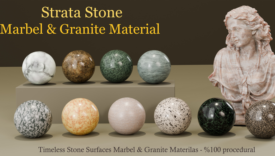 StrataStone – Marble & Granite Material Pack