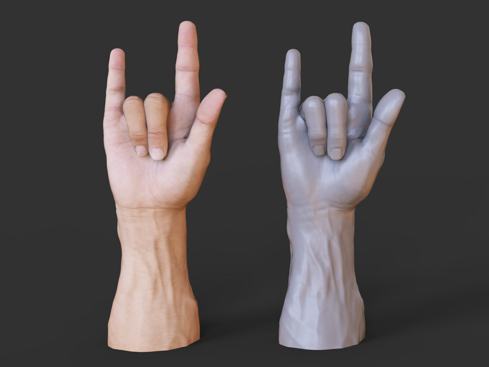 Male Hand Pose - Gesture - 12