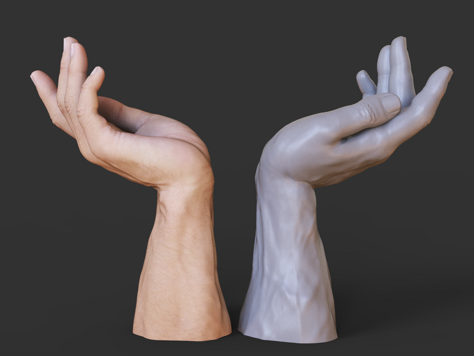 Male Hand Pose - Gesture - 23