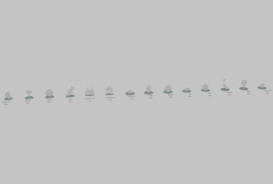 New Year Sparkle Pack Emoji Statues