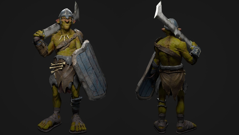 Front Goblin-low poly 3D model