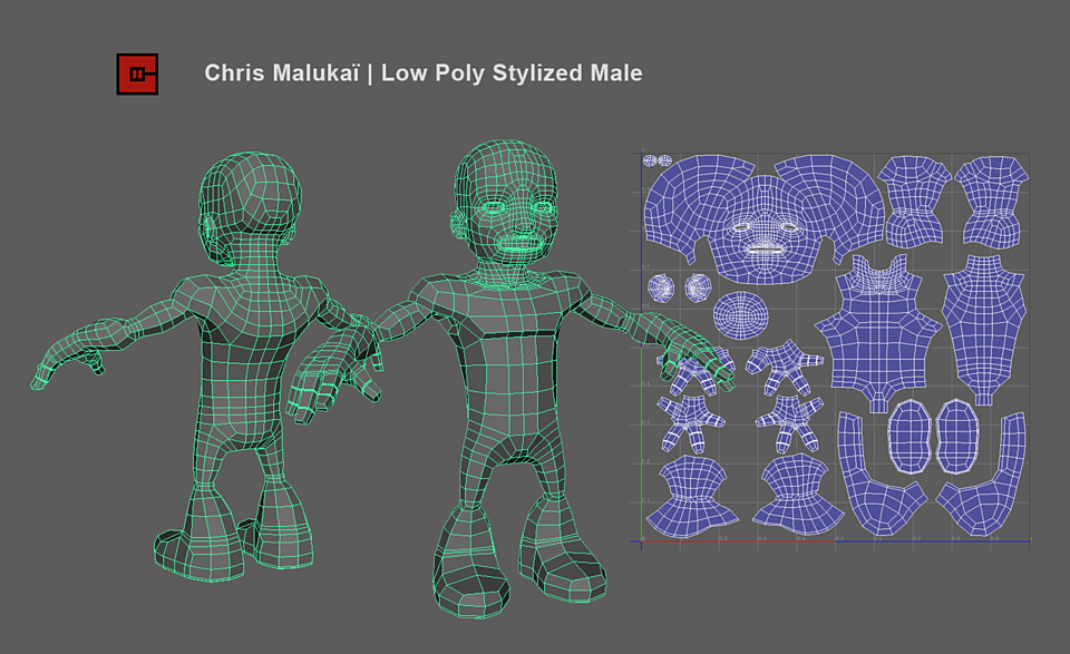 Low Poly Stylized Male