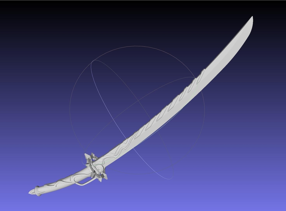 Fire Emblem Raijinto Sword And Sheath Printable Assembly