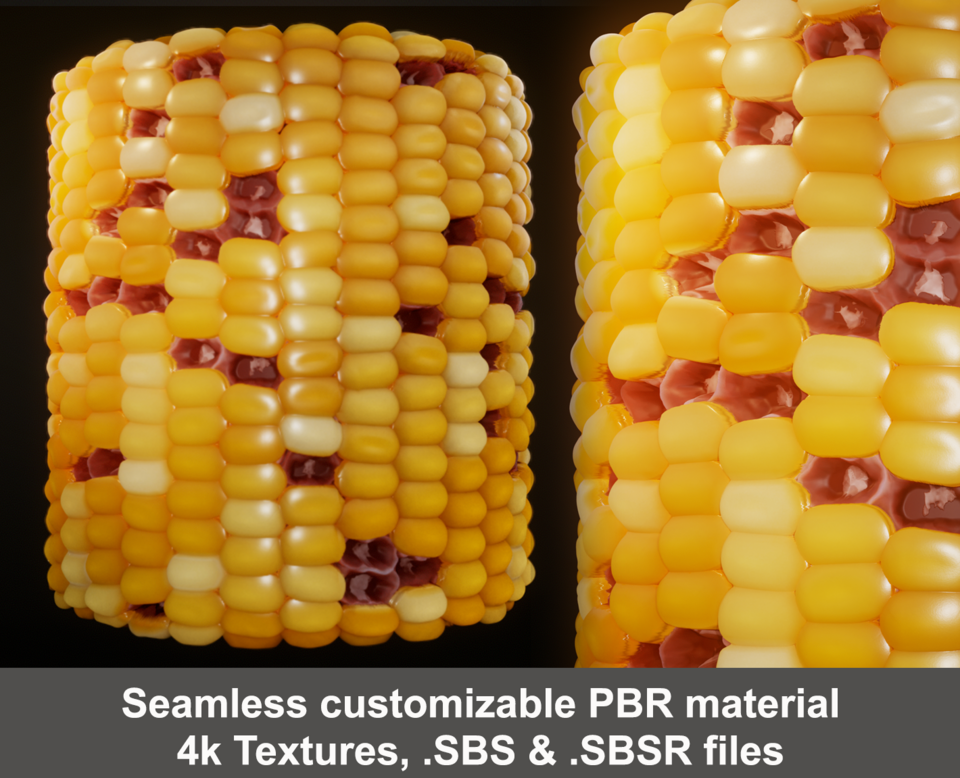 Corn Substance Painter Material and Textures
