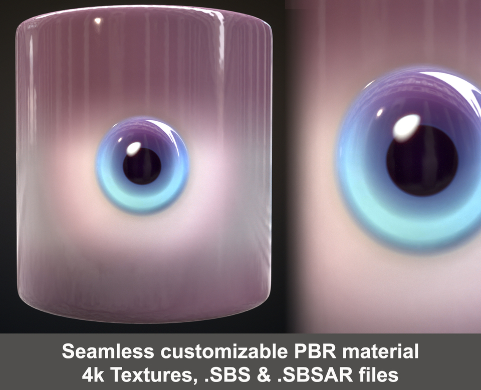 Eye Substance Painter Material and Textures