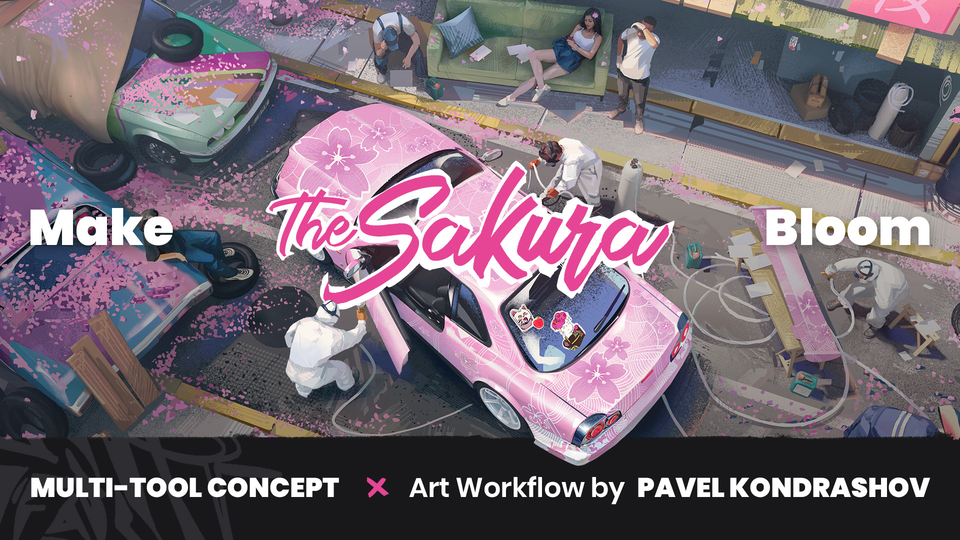 Multi-Tool Concept Art Workflow by Pavel Kondrashev