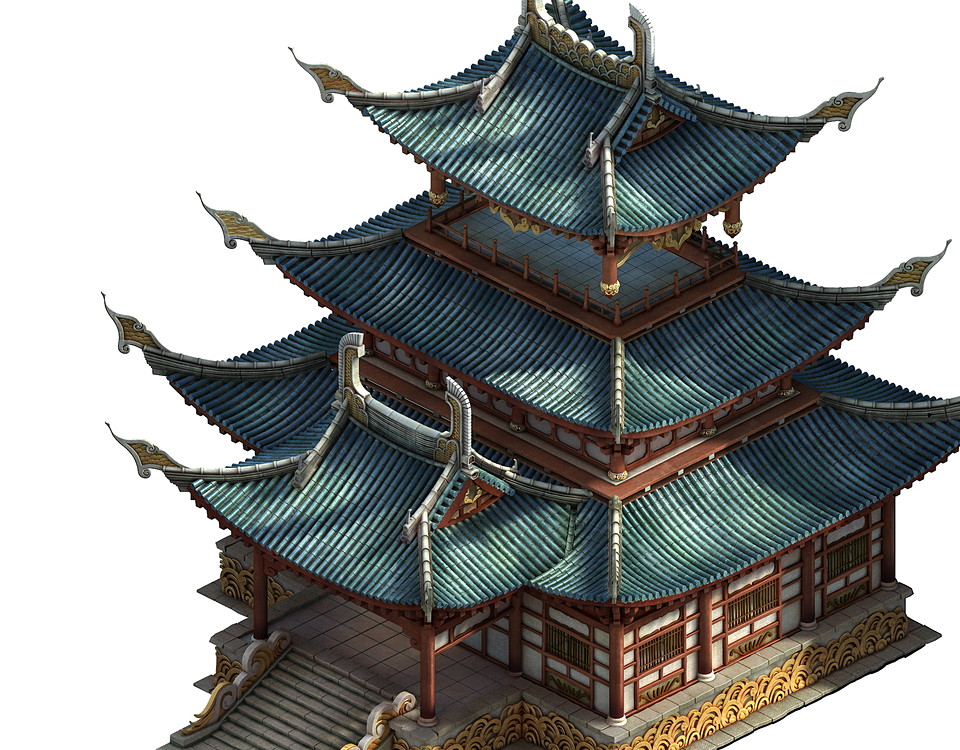 el - Taoist comprehension scene - tower temple 01