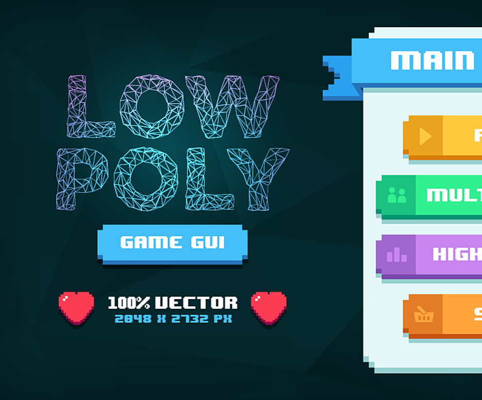 GUI for Low Poly Game