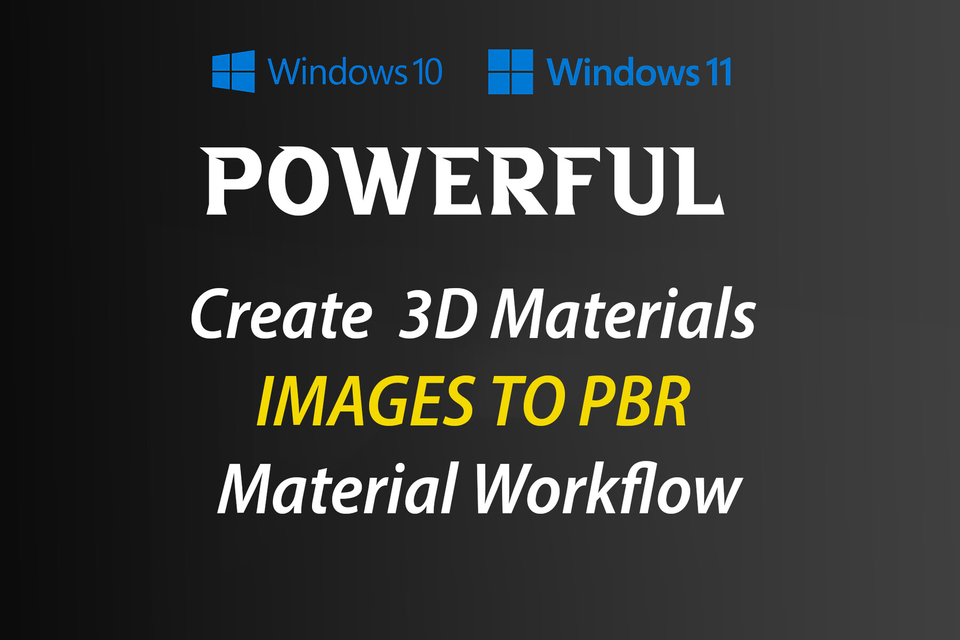 Create 3D Materials – Photo to PBR Material Workflow - No Lifetime!
