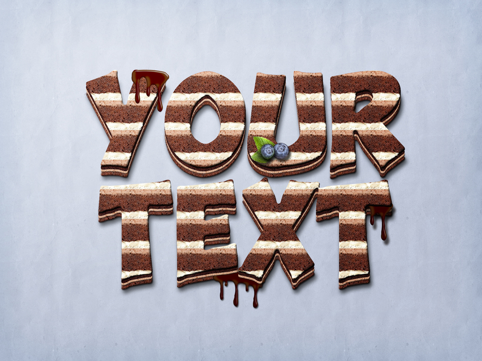 3D Your Text PSD Fully Editable Text Effect. Layer Style PSD Mockup ...