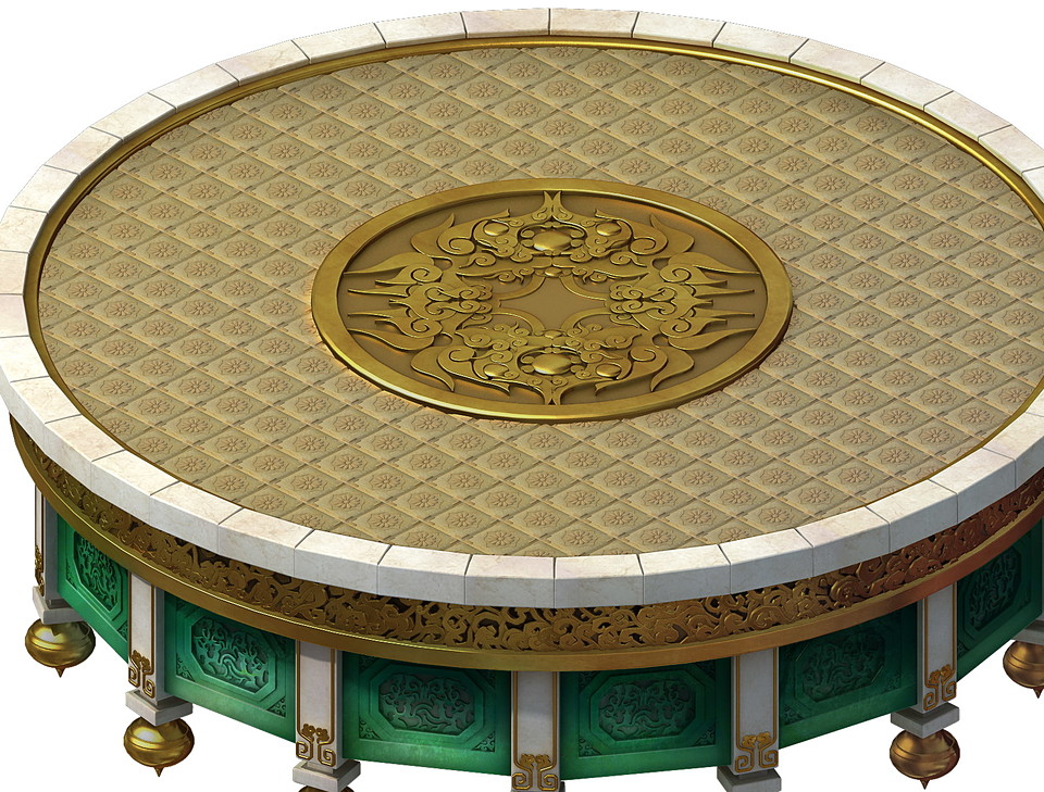 City Architecture - Sightseeing Round Table