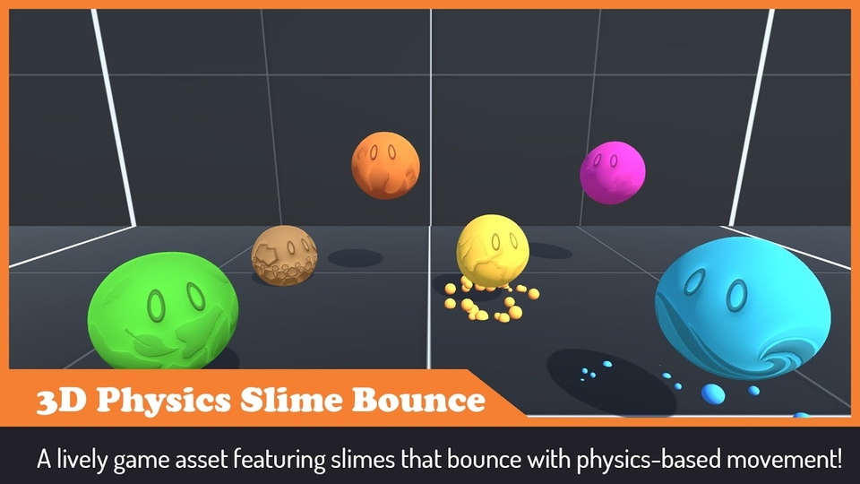 3D Physics Slime Bounce for Unity