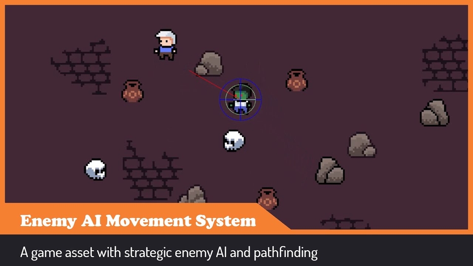 2D Enemy AI Movement System for Unity