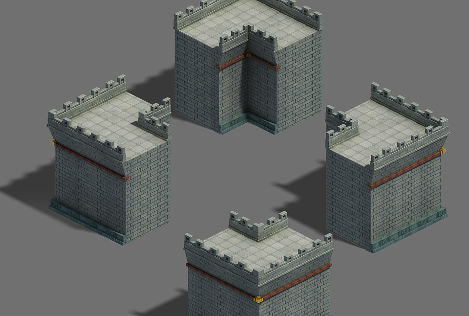 Large city - retaining wall
