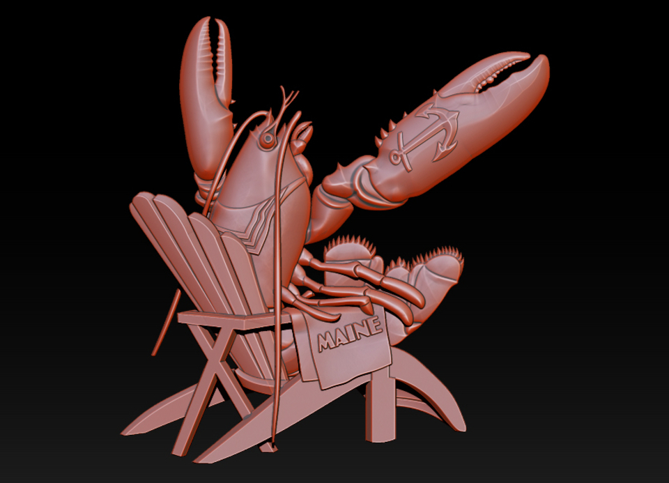 Lobster Relief 3D Model