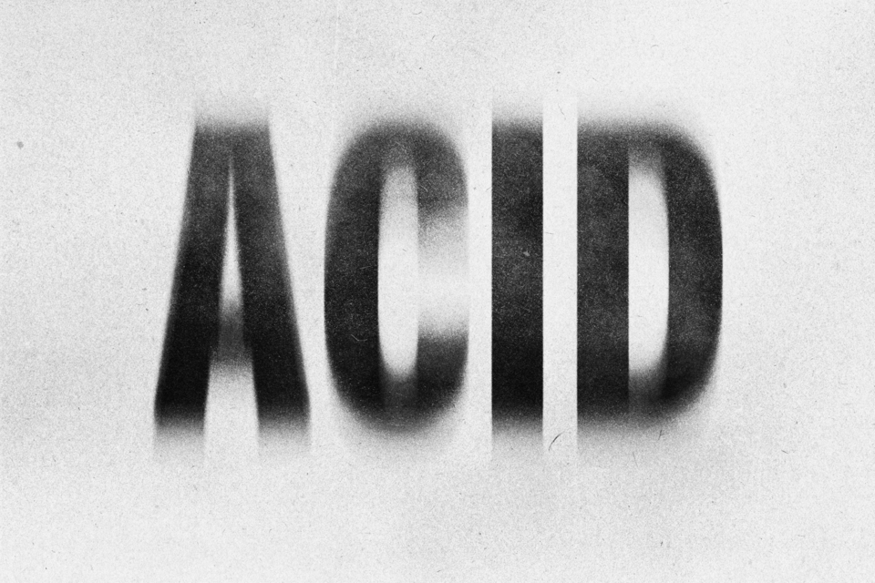 3D Acid PSD Fully Editable Text Effect. Layer Style PSD Mockup Template
