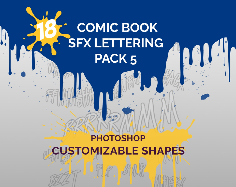 Comic Book SFX Lettering Pack 5 – Dynamic Sound Effects for Visual ...