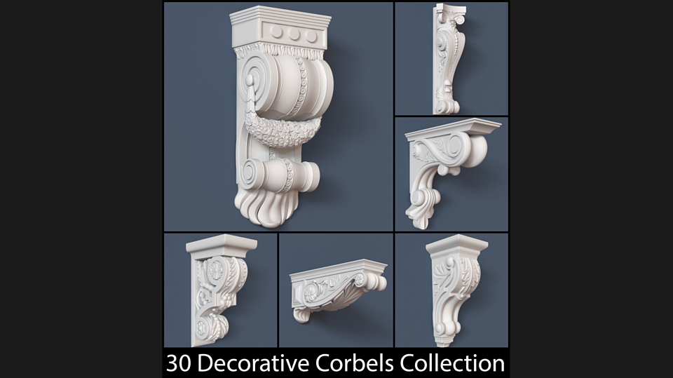 30 Decorative Corbels Collection