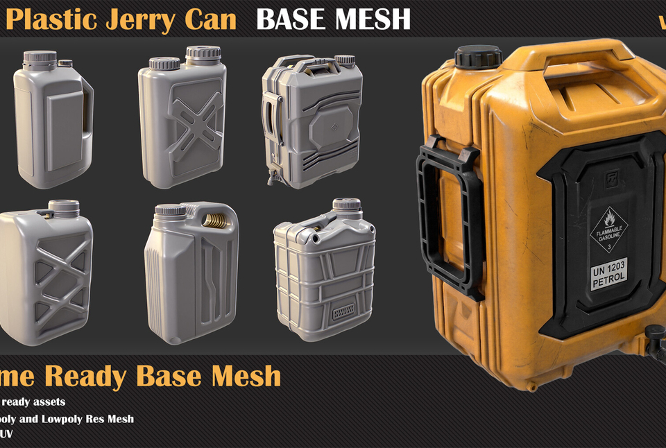 25 Jerry Can Base Mesh - VOL 32
