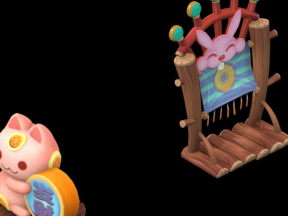 Cartoon world - bank objects