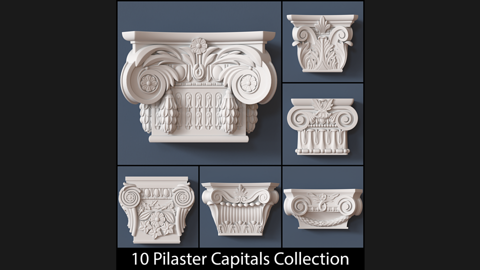 10 Pilaster Capitals Collection
