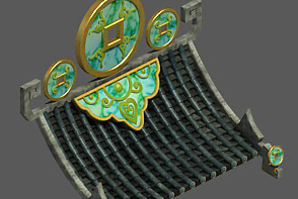 Chinese architecture - coin roof