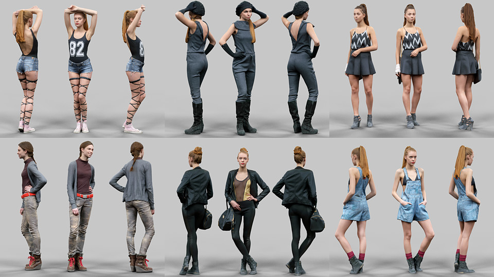 6 Realistic Female Characters Vol. 11