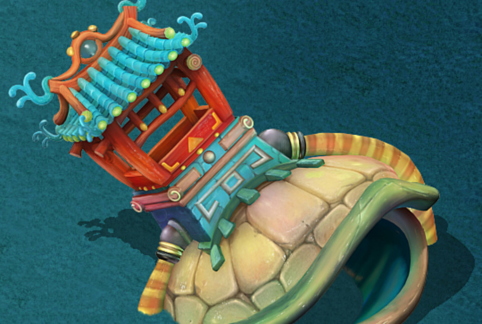 Submarine cartoon world - heavy turtles