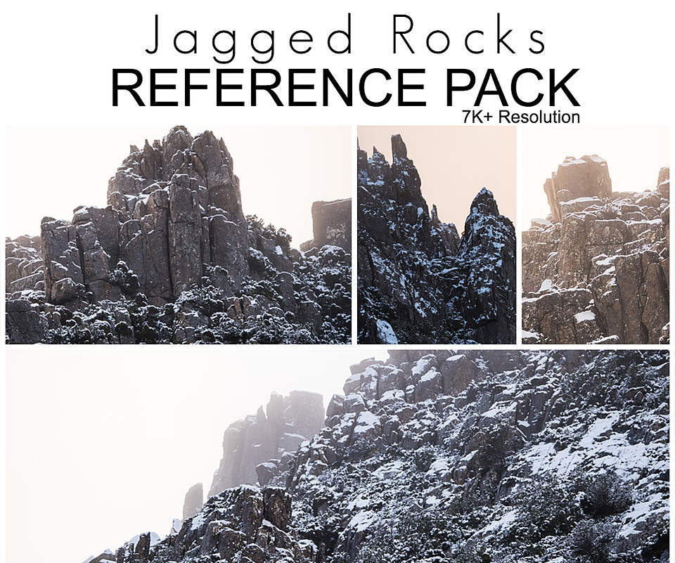 Ref Pack - Jagged Rocks - Royalty Free Photos