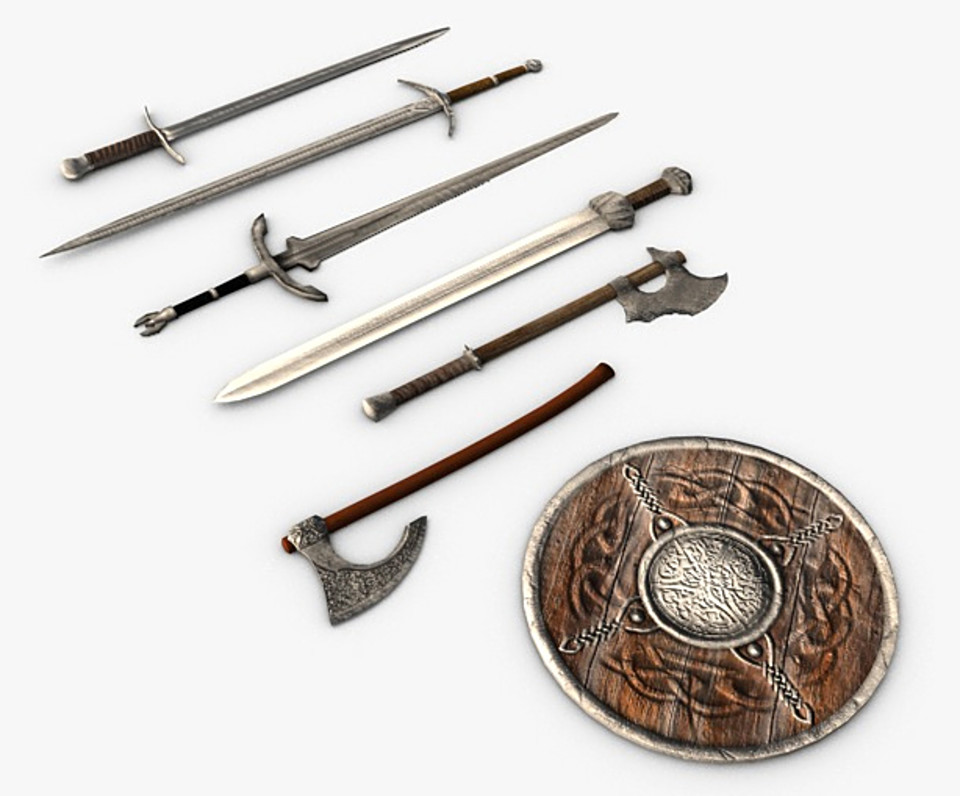 Medieval weapons collection