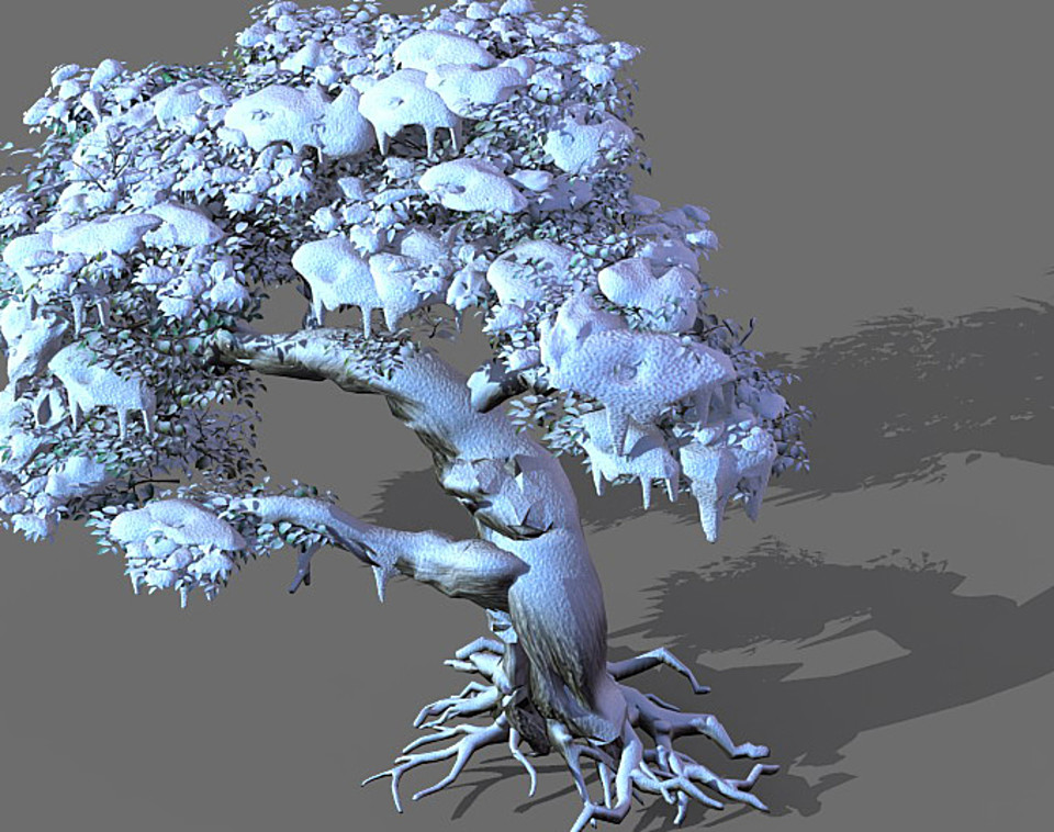 Game Models - Snow - Trees 03