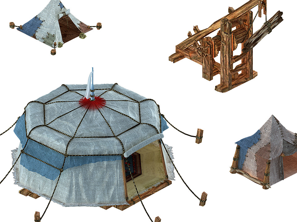 Military Buildings - Tents - Siege Weapons