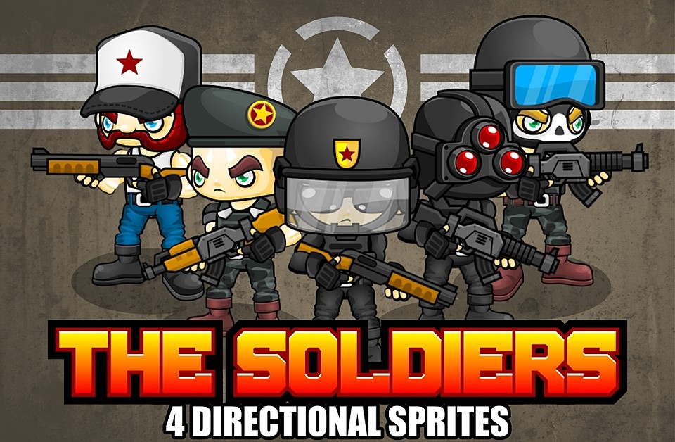 The Soldiers - 4 Directional Sprites