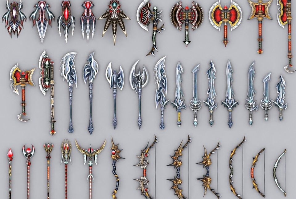 3DRT - Fantasy arms set