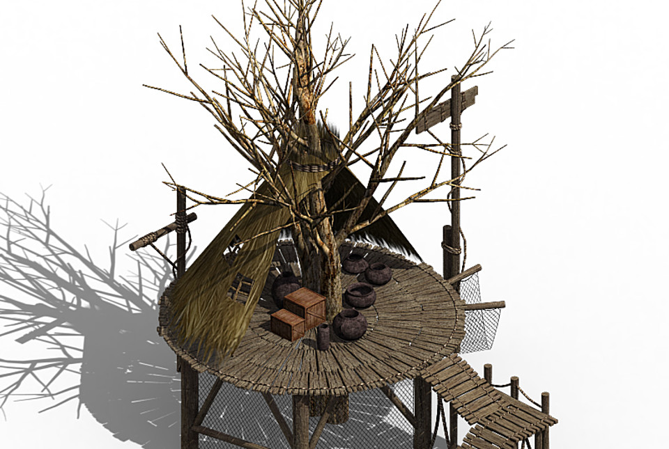 Primitive tribe - tree building 01