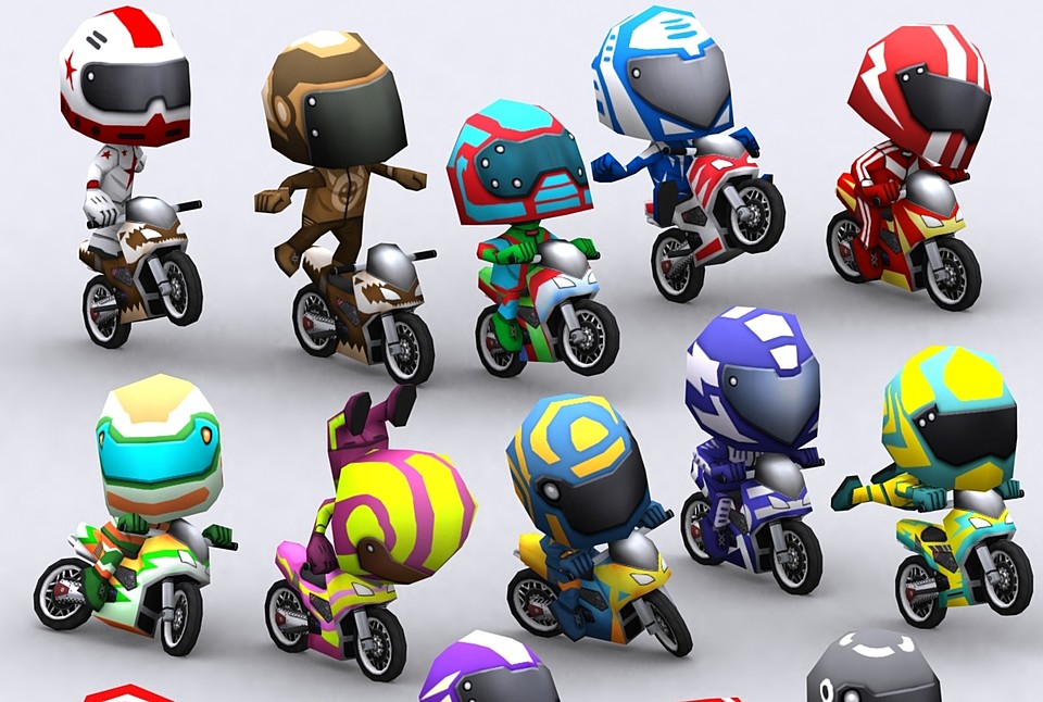 3DRT - Chibii racers sport bikes