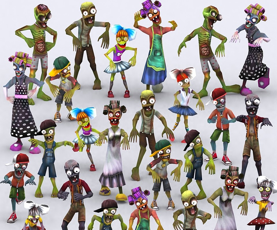 3DRT - Toonworld Zombie family