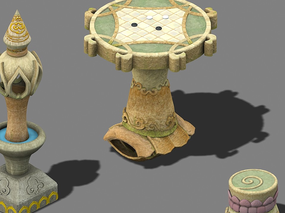 Cartoon World - Stone Table Stool