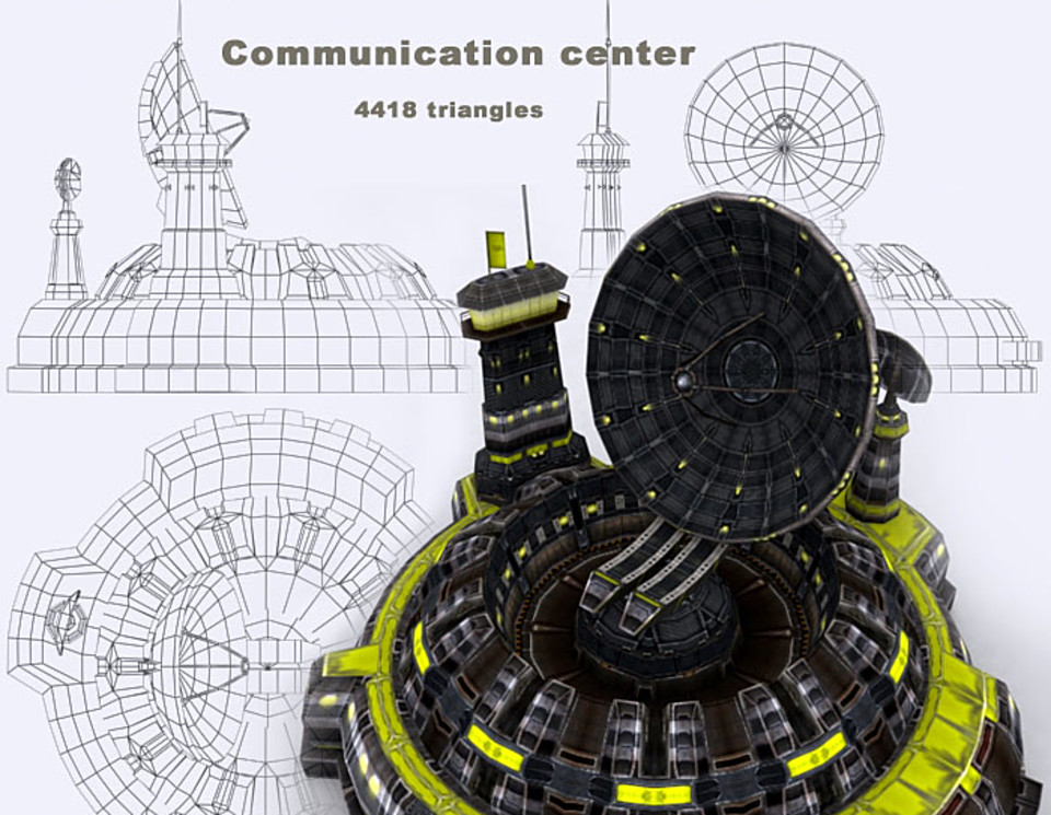 3DRT - sci-Fi Constructions - Communication Center