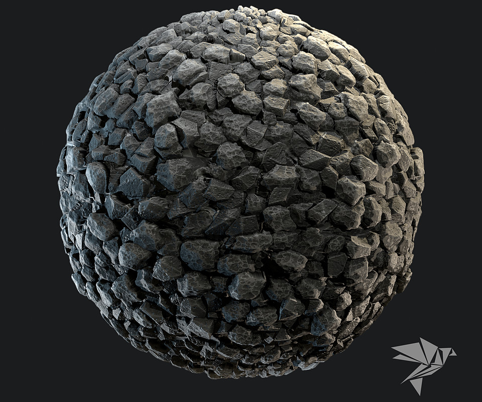 High-Quality PBR Industrial Coal Material