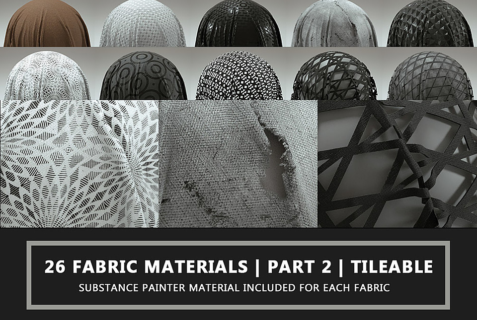 26 Fabric Materials Part 2 - 4K - Tileable