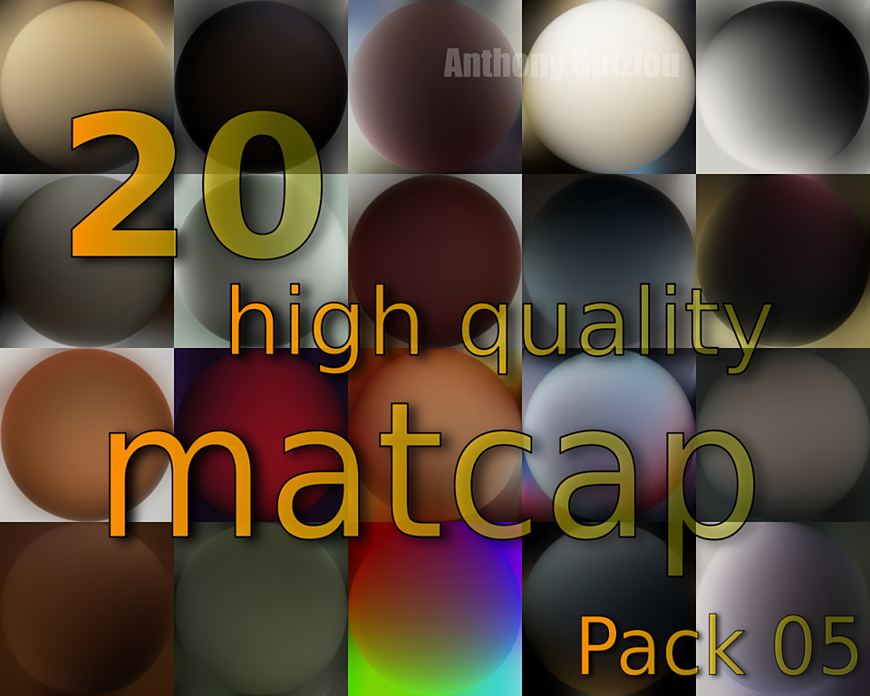 20 high quality matcap pack 5