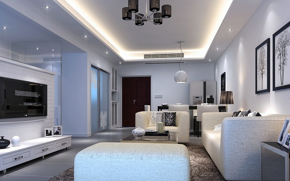 Deluxe modern living room 1876